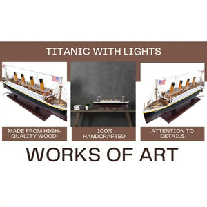 Buy TITANIC WITH LIGHTS Fully Assembled Model Ship – Adama Model Ships