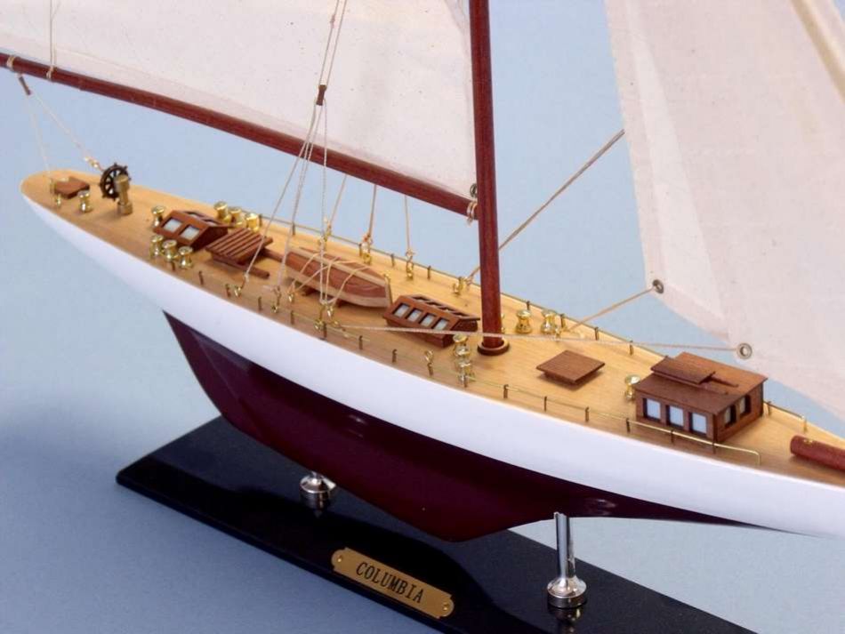 Buy Wooden Columbia Limited Model Sailboat 25" – Adama Model Ships