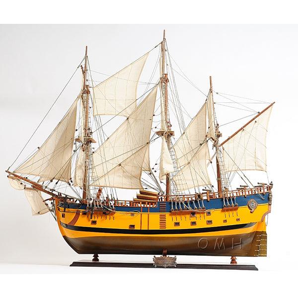 Buy HMS Endeavour Painted Admiral Line Fully Assembled Model Ship ...