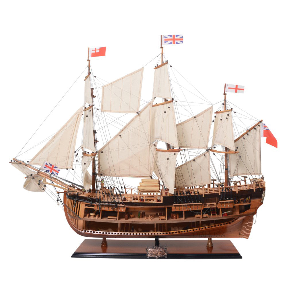 Buy HMS Endeavour Open Hull Admiral Line Fully Assembled Model Ship ...
