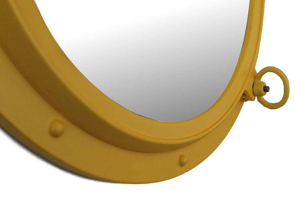 Buy Yellow Decorative Ship Porthole Mirror 24" – Adama Model Ships