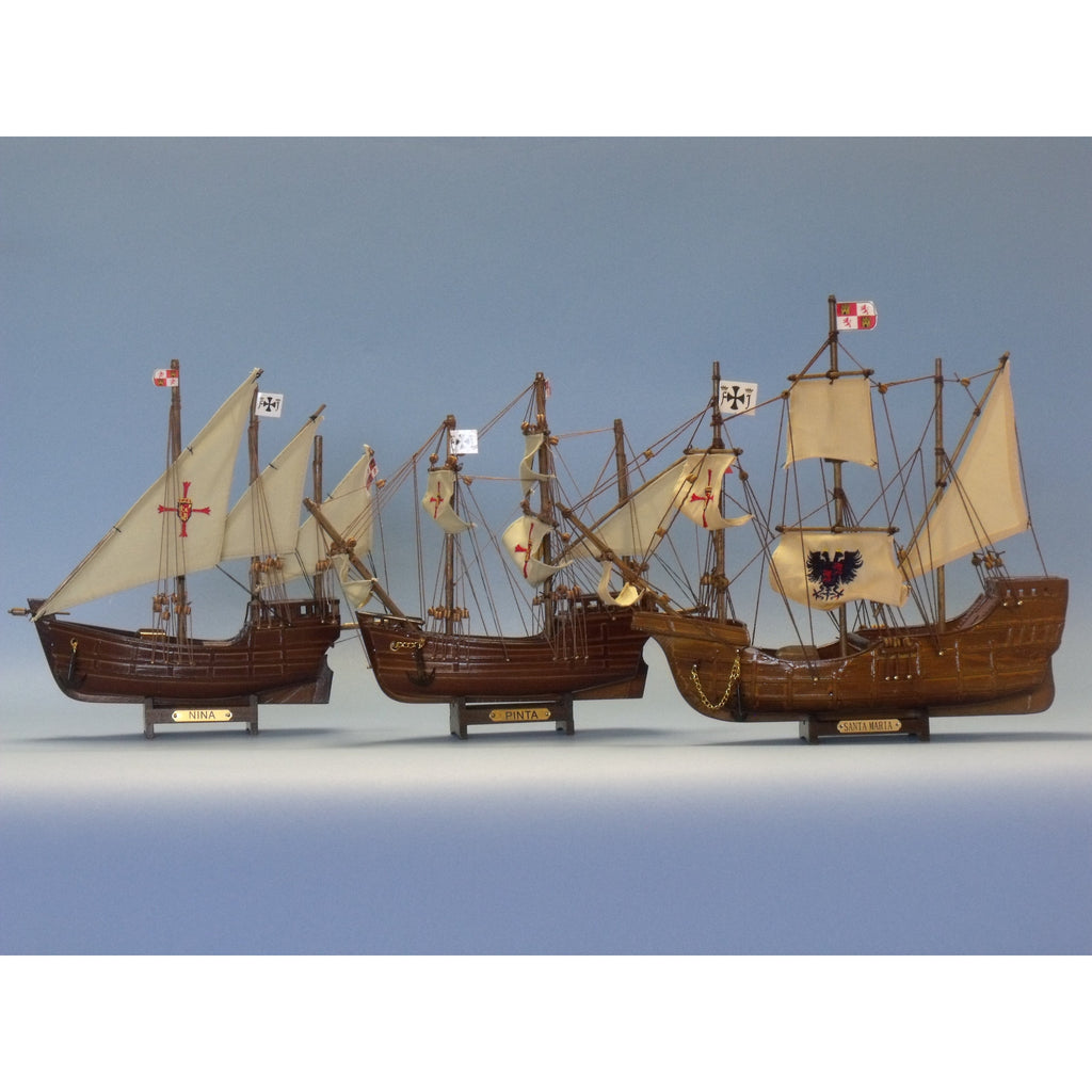 Buy Wooden Santa Maria, Nina & Pinta Model Ship Set – Adama Model Ships