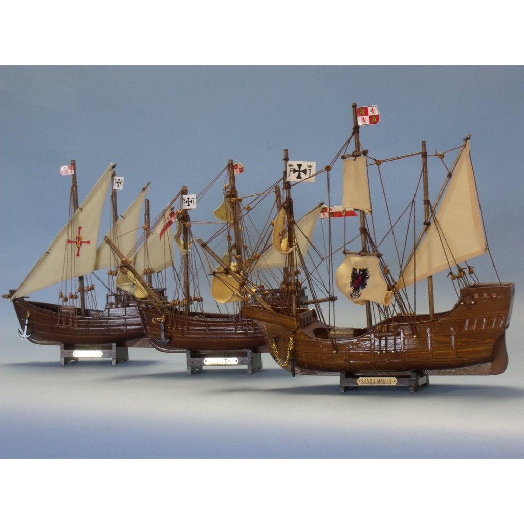 Buy Wooden Santa Maria, Nina & Pinta Model Ship Set – Adama Model Ships