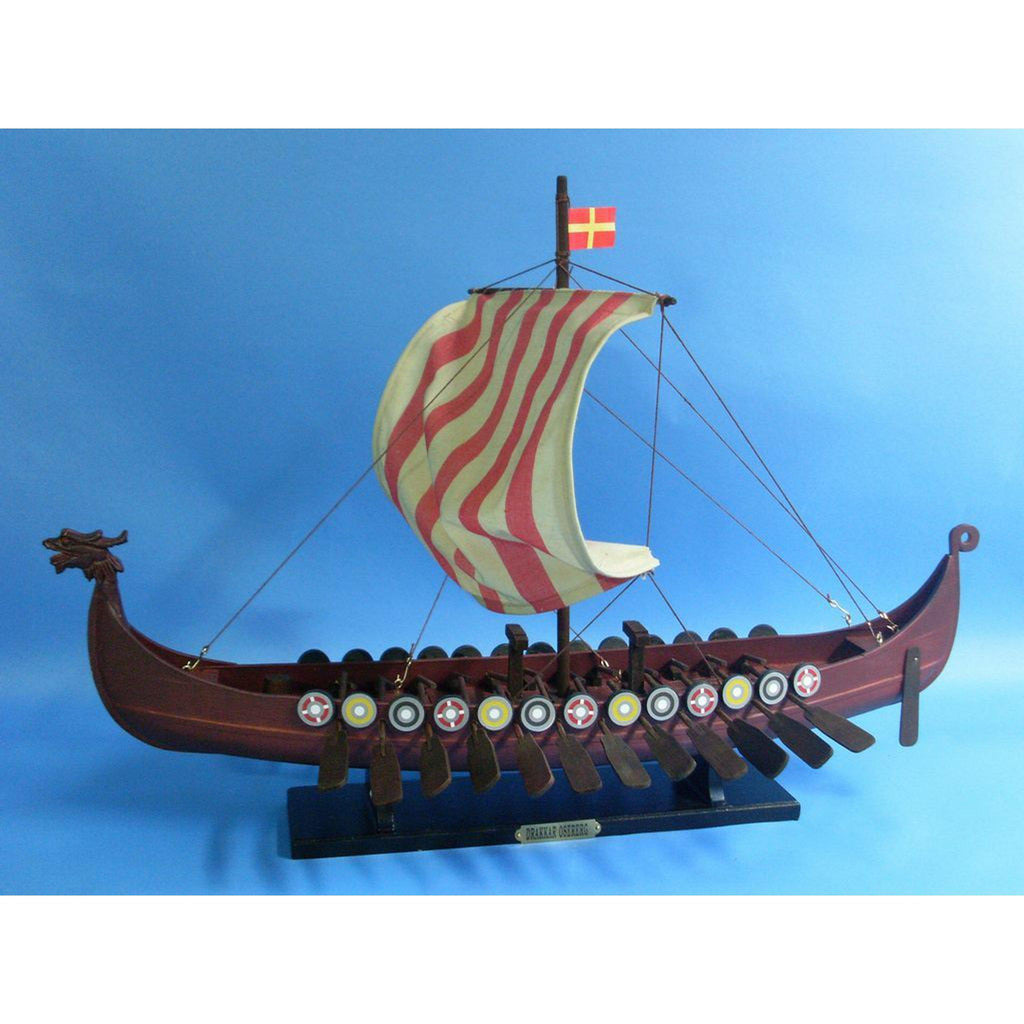 Buy Wooden Viking Drakkar Model Boat 24" – Adama Model Ships