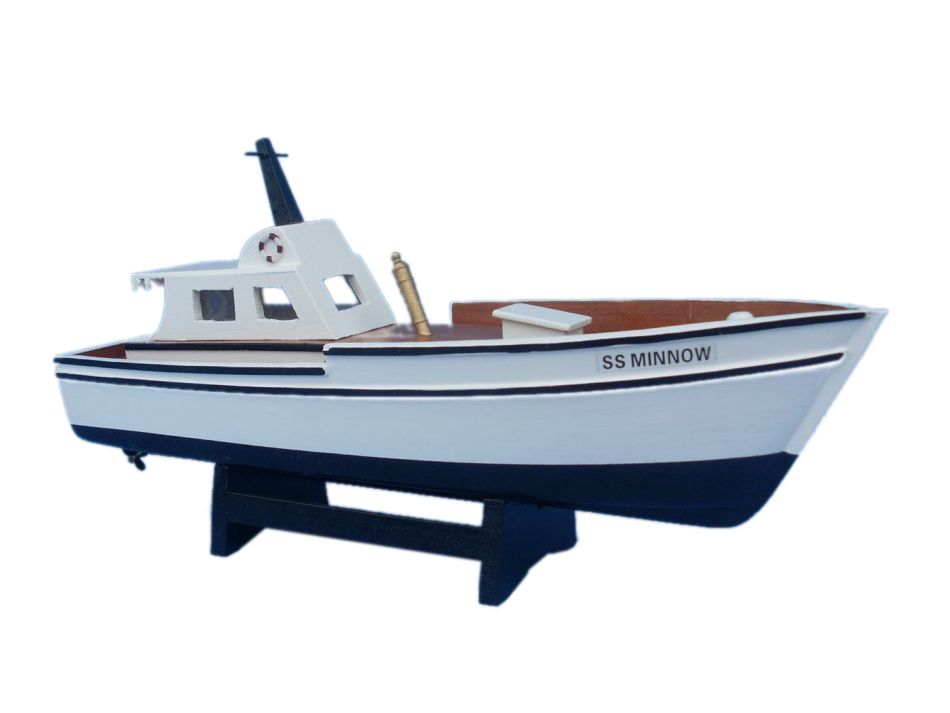 Buy Wooden Gilligan's Island - Minnow Model Boat 14" - Fully Assembled ...