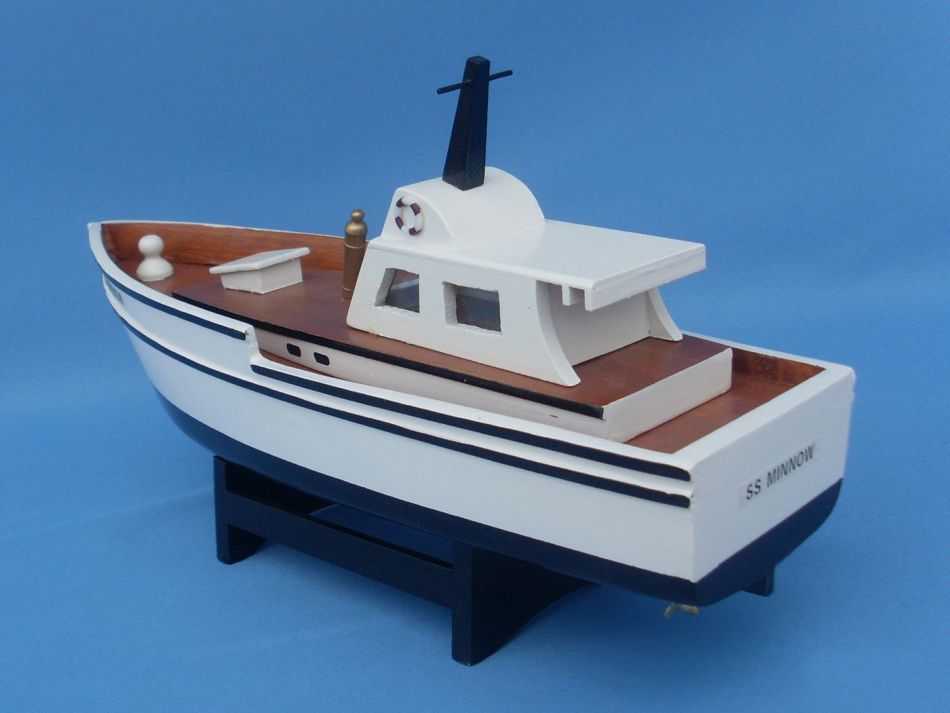 Buy Wooden Gilligan's Island - Minnow Model Boat 14" - Fully Assembled ...