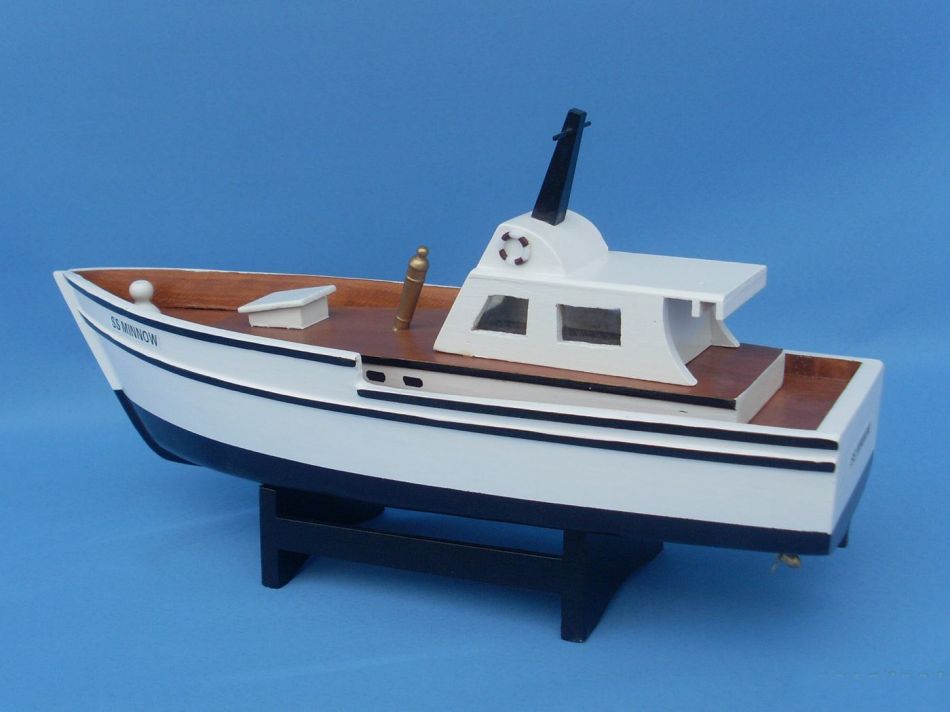 Buy Wooden Gilligan's Island - Minnow Model Boat 14" - Fully Assembled ...