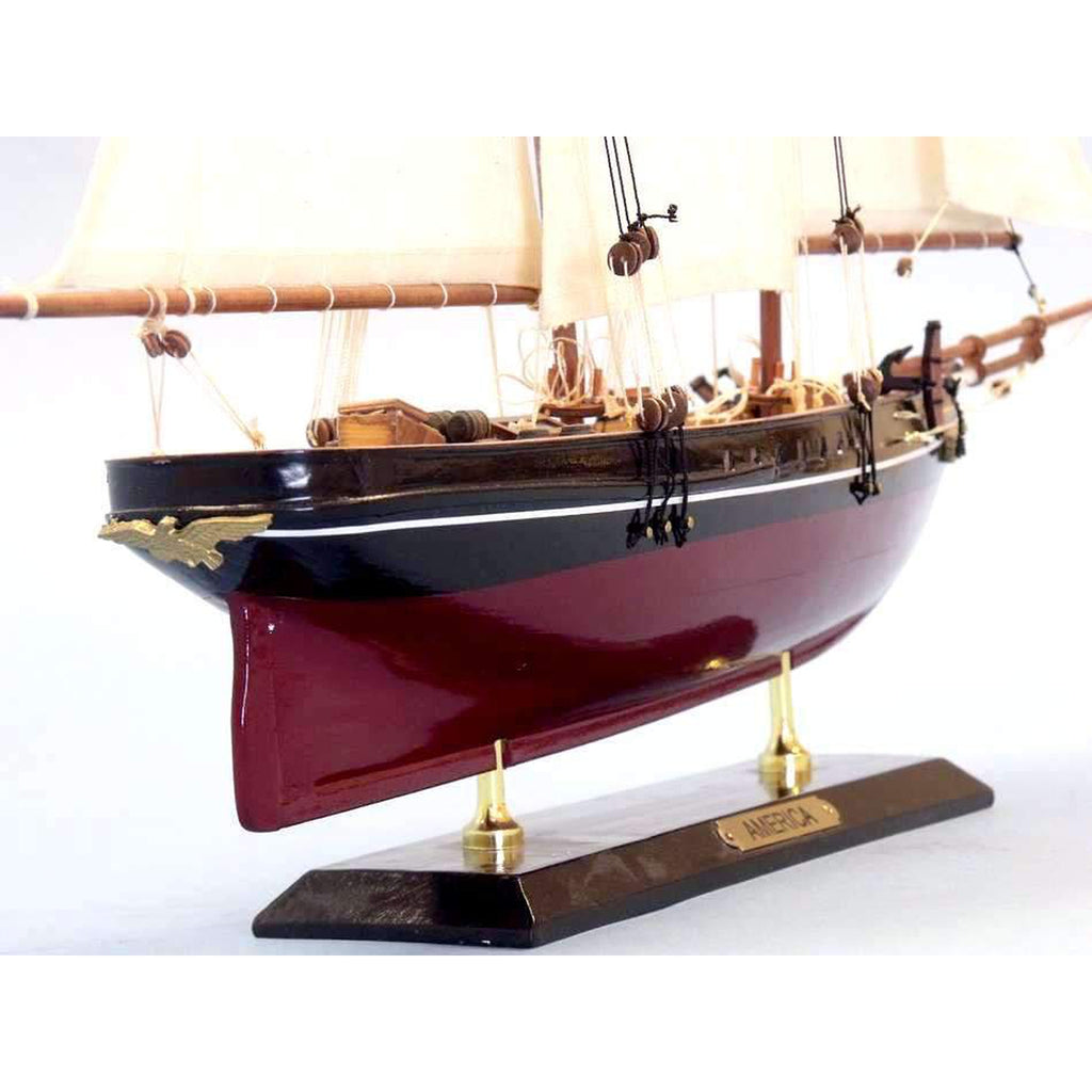Buy Wooden America Limited Model Sailboat 24" – Adama Model Ships