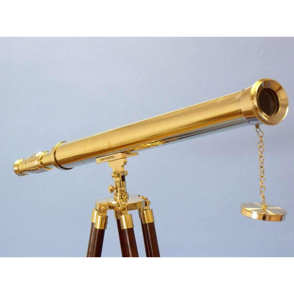 Buy Floor Standing Brass Harbor Master Telescope 60" – Adama Model Ships