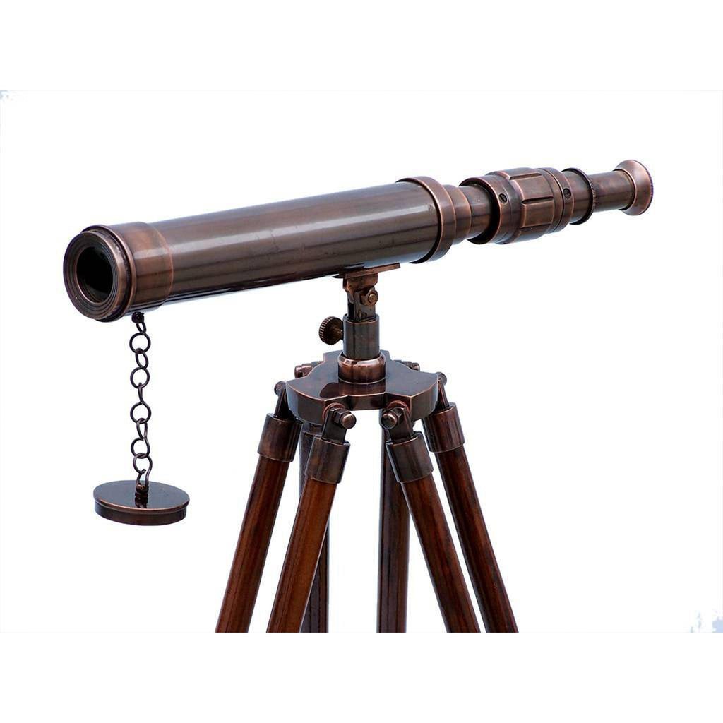 Buy Standing Antique Copper Harbor Master Telescope 30" – Adama Model Ships