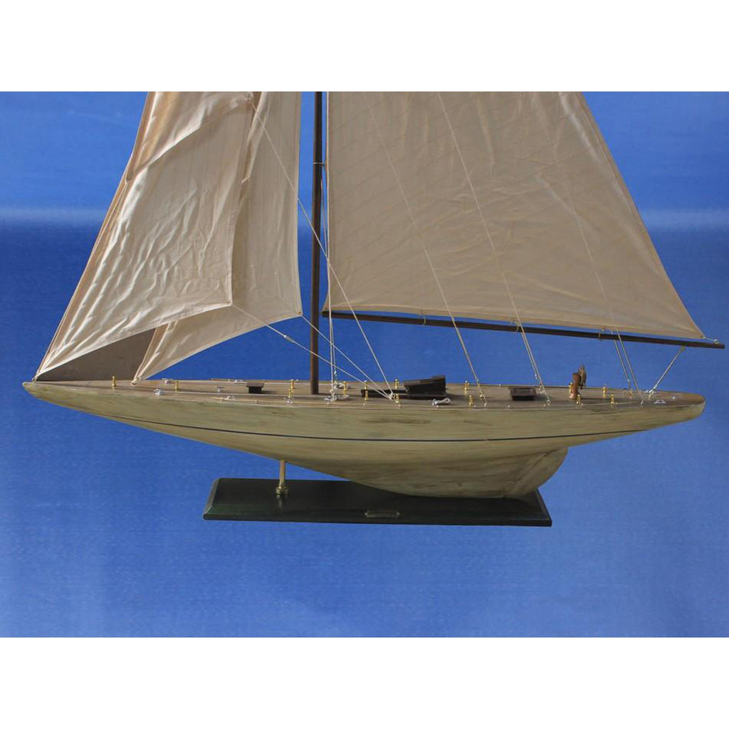 Buy Wooden Rustic Intrepid Model Sailboat Decoration 60" – Adama Model ...