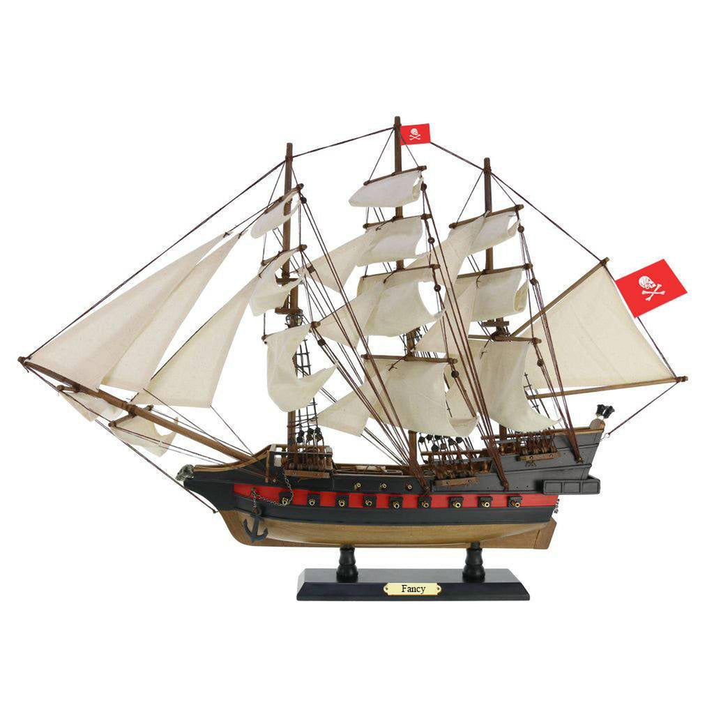 Buy Wooden Henry Avery's Fancy White Sails Limited Model Pirate Ship 26 ...