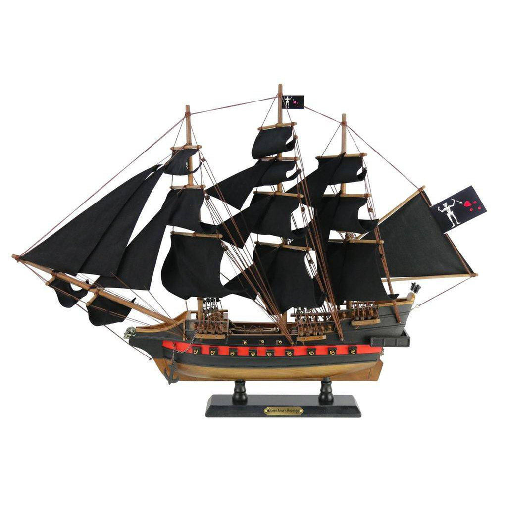 Buy Wooden Blackbeard's Queen Anne's Revenge Black Sails Limited Model ...